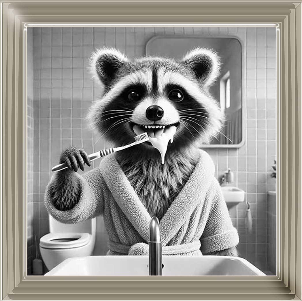 AN2696 Racoon Morning Routine – Final Touches
