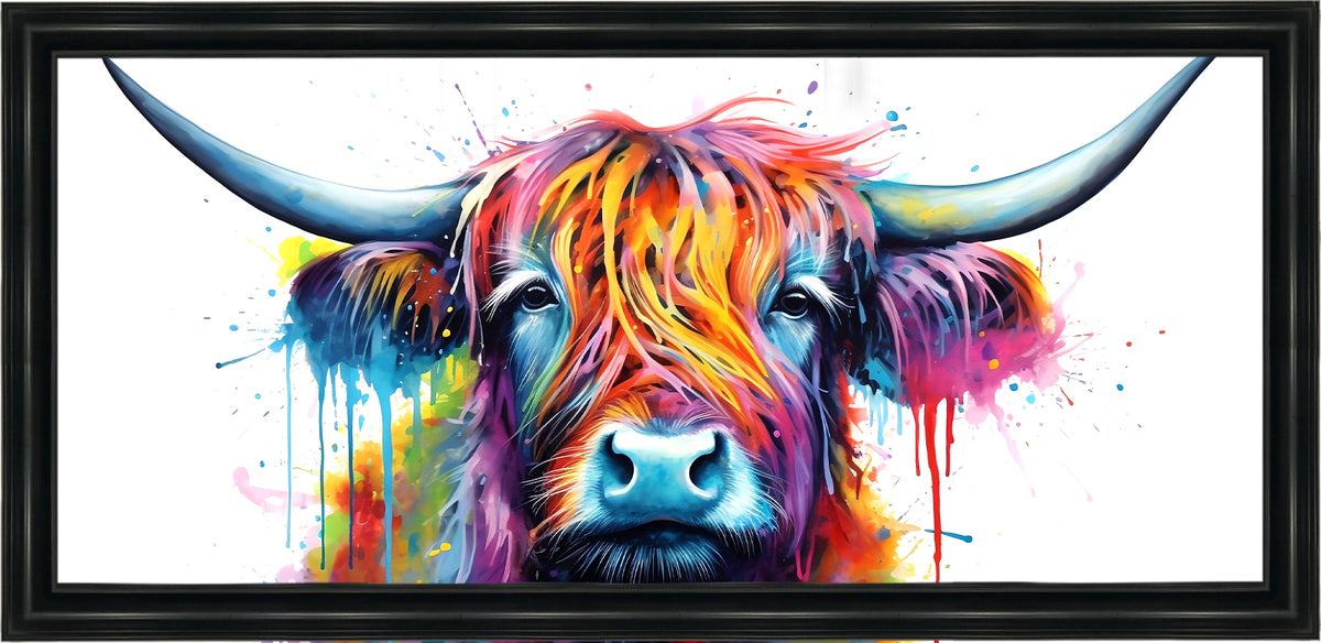 AN1543 COLOURFUL DRIPPING COW – Final Touches