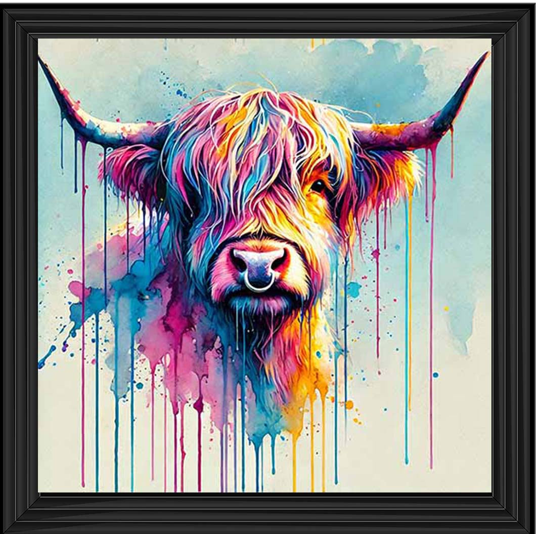 MD475 Multi Coloured Highland Cow – Final Touches