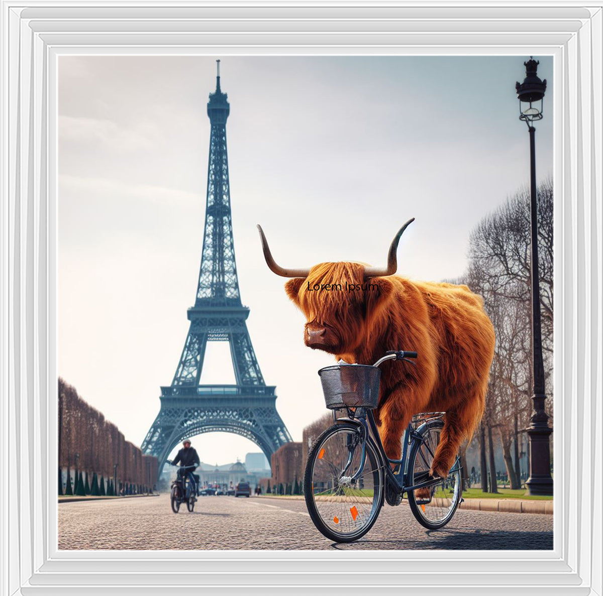 AN1110 COW BIKE RIDING AROUND EIFFEL TOWER – Final Touches